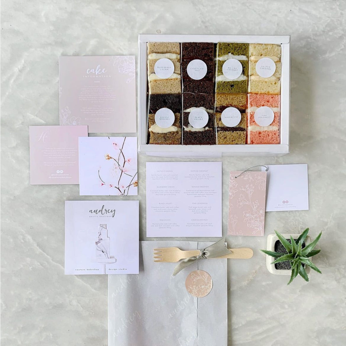 Audrey's Signature Cake Sampler Box – Audrey's | Weddings and Events